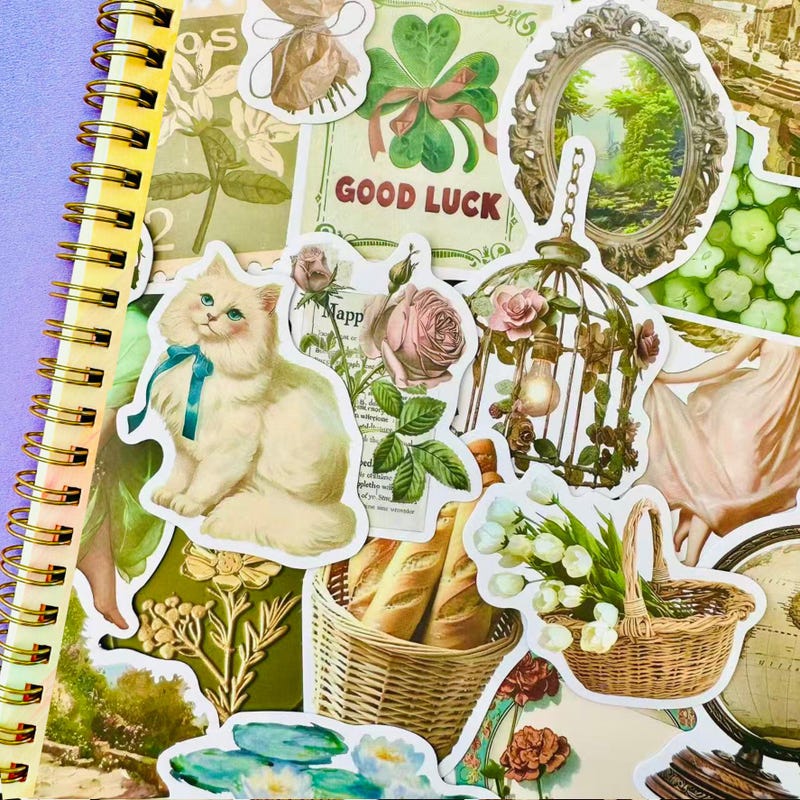 Green Aesthetic Stickers - Etsy