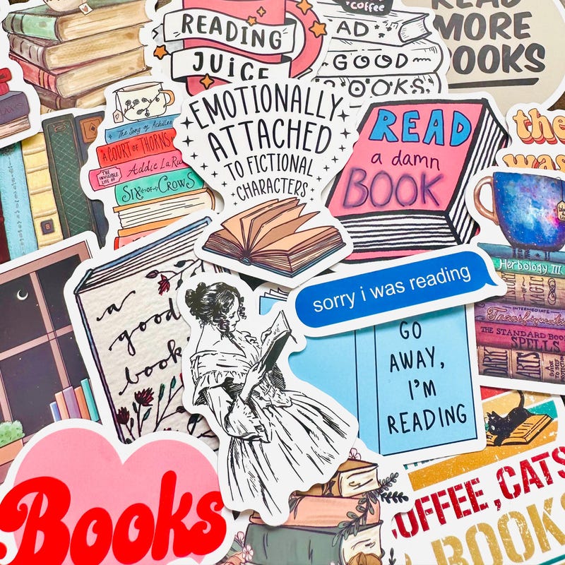 Book Stickers - Etsy