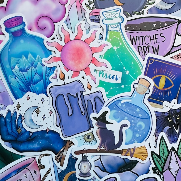 Witch Stickers - Etsy