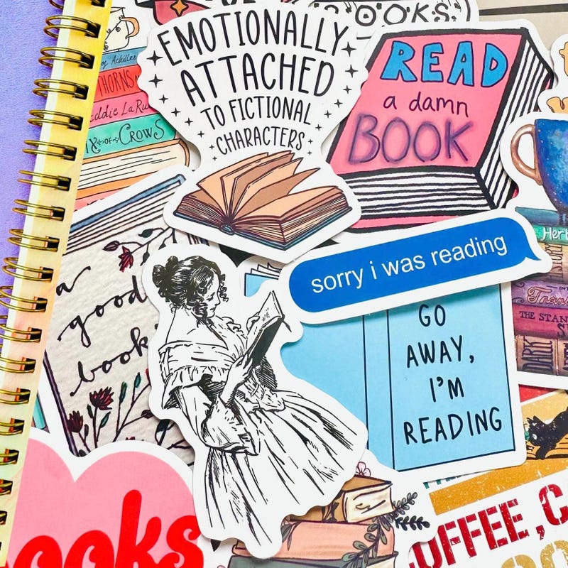 Book Stickers - Etsy