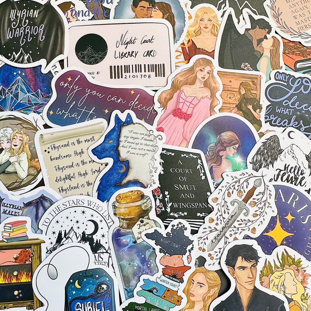 ACOTAR Sticker Pack, Bookish Stickers the Night Court, A Court of ...