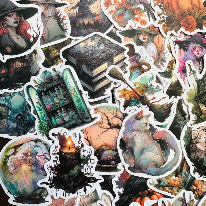 Witch Stickers Pack - Etsy