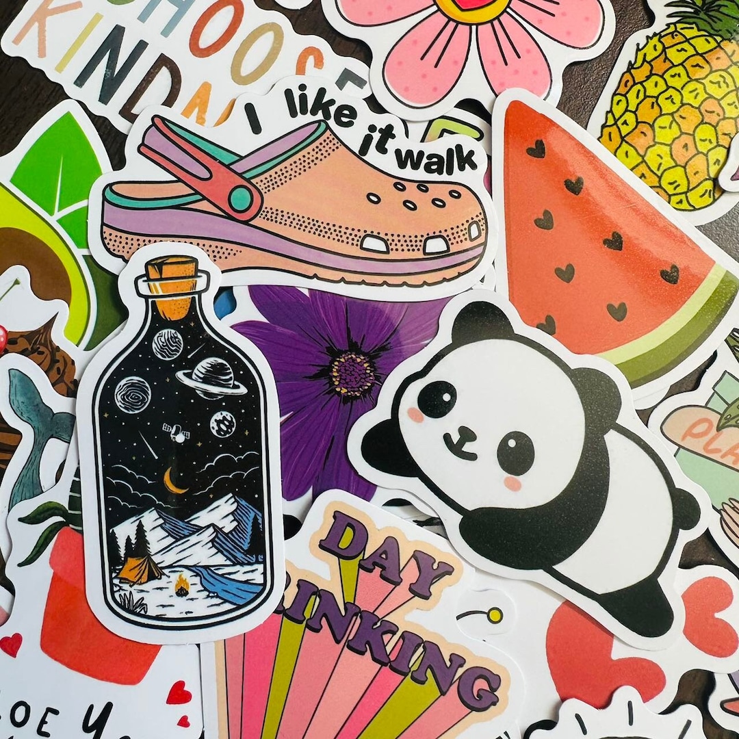 5-50pcs Cool Mixed Colors Stickers 1 Lot Fun Pack Skateboard Laptop Car ...