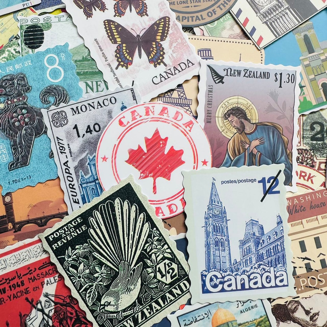 5-50 Pack Stamps Stickers for Laptops, Skateboards, Phones, Rewards ...