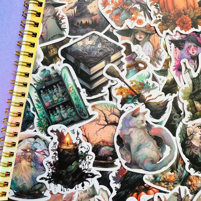 Witch Stickers - Etsy