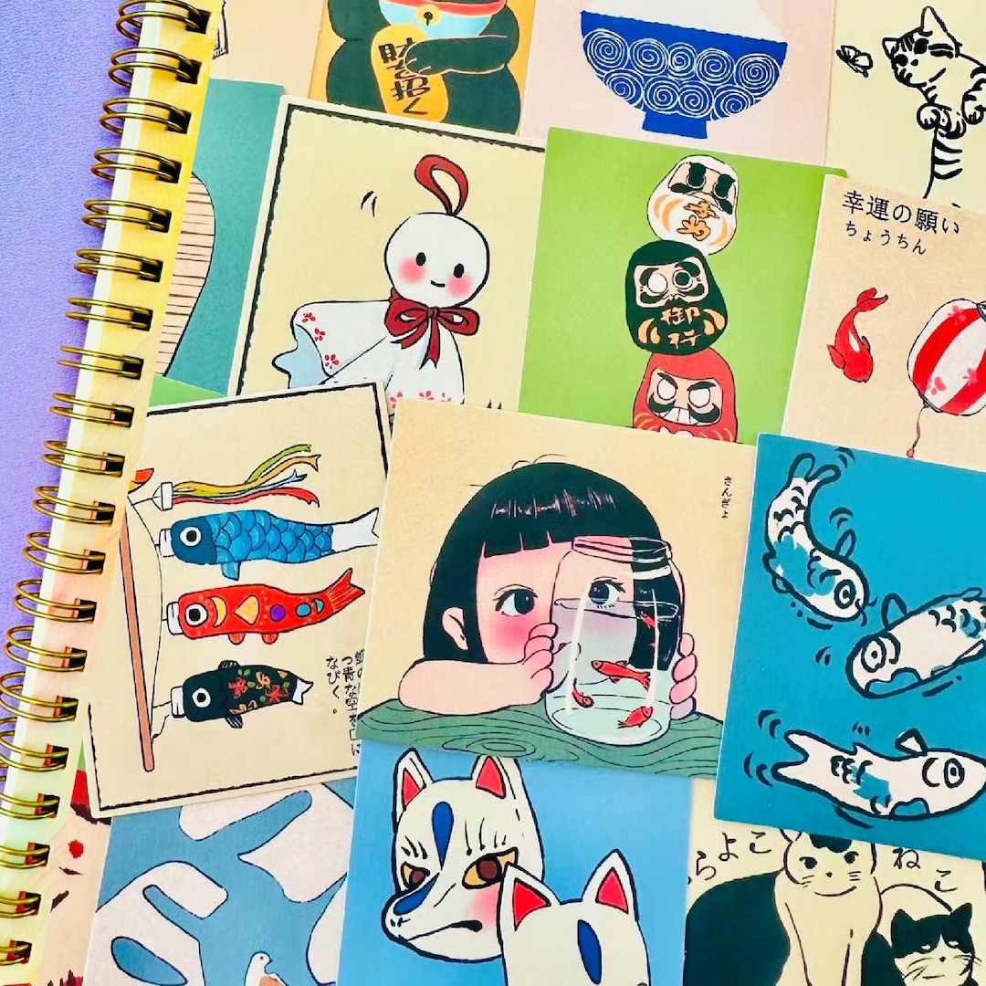 Japanese Aesthetic Stickers, Kawaii Sticker Pack for Bullet Journal ...