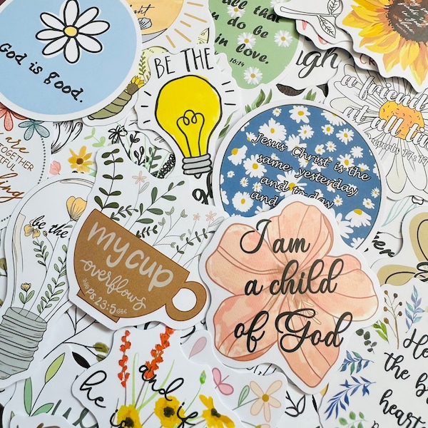 Christian Stickers - Etsy