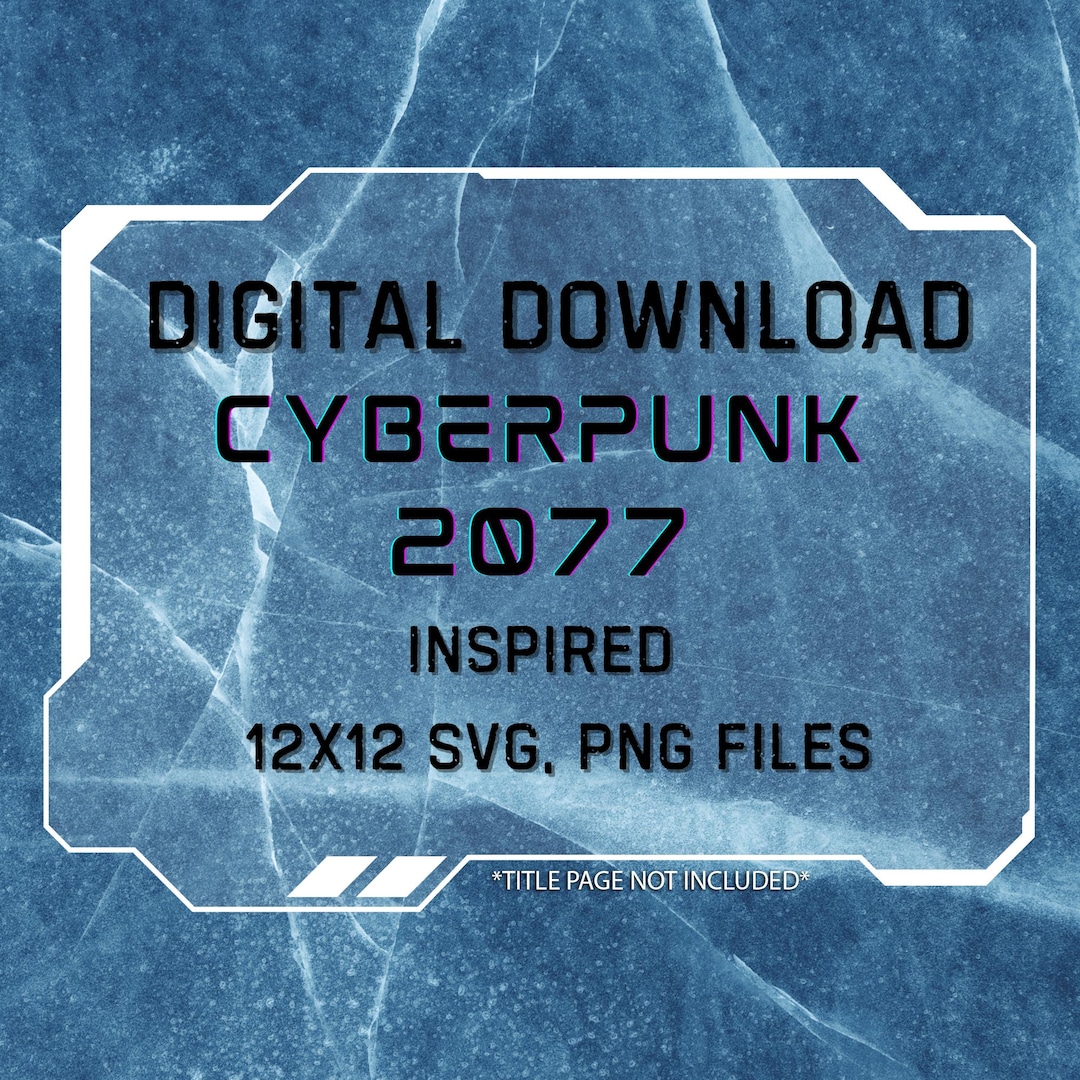 Cyberpunk SVG PNG 12x12 Files - Etsy