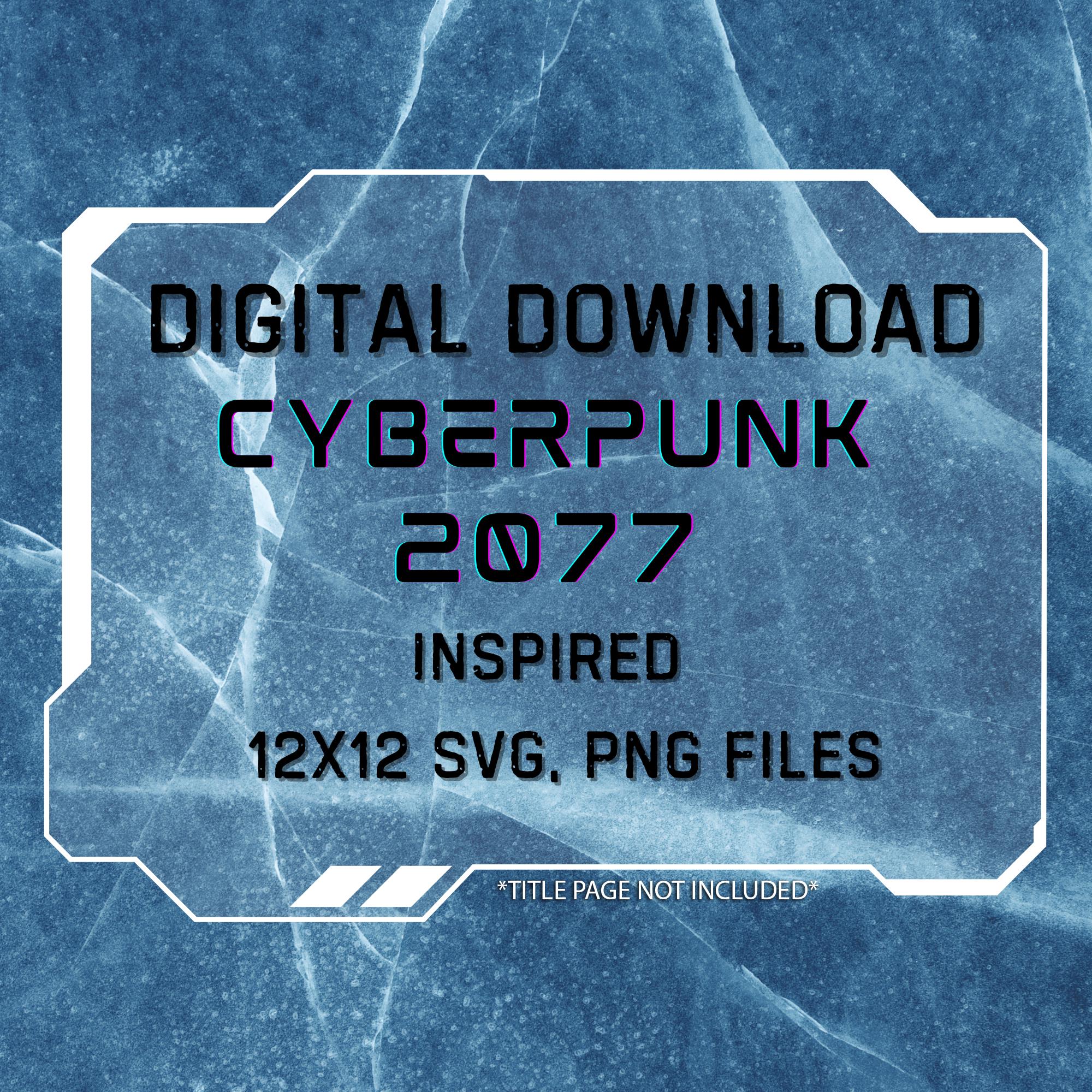 Cyberpunk SVG PNG 12x12 Files - Etsy