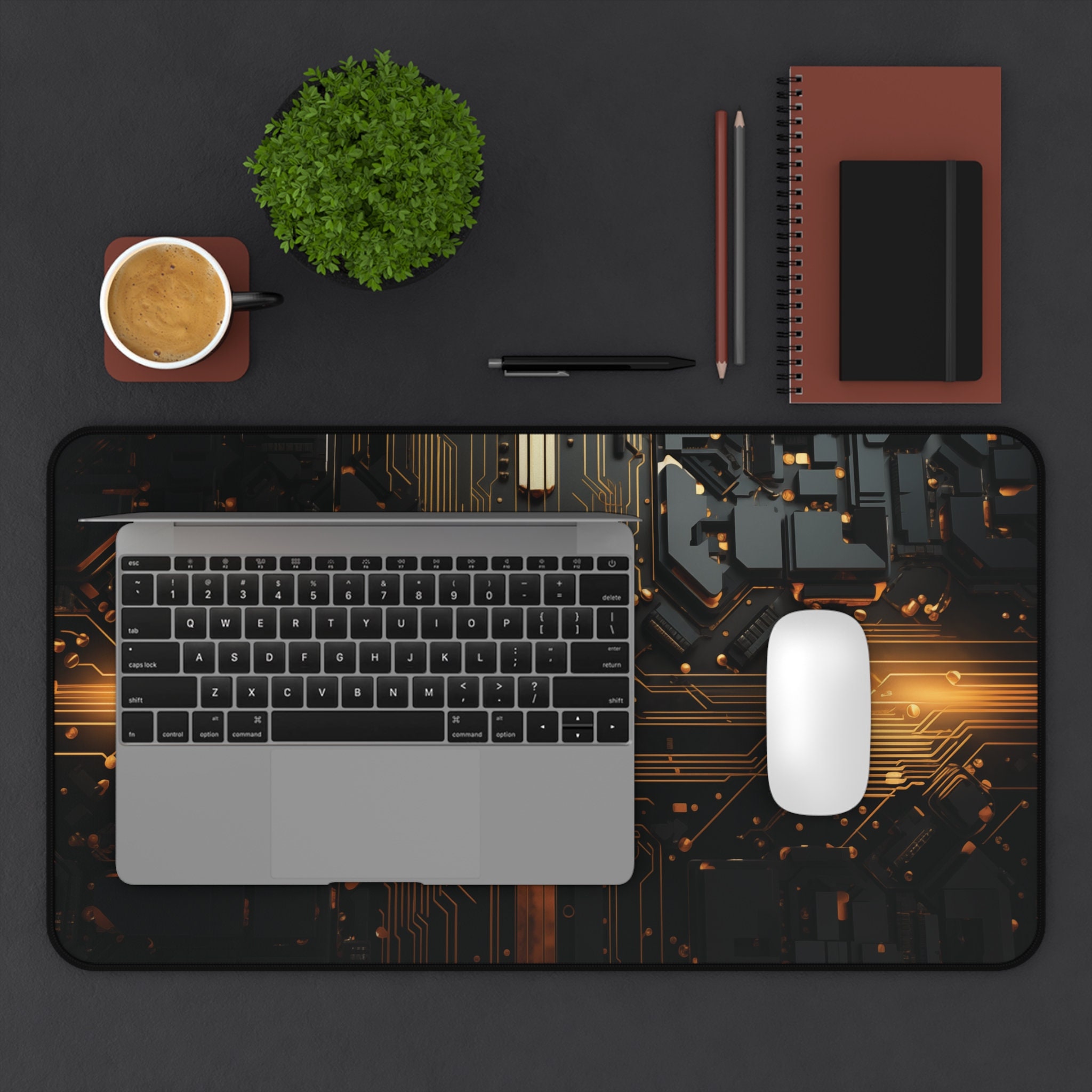 Black & Gold PCB Desk Mat - Etsy