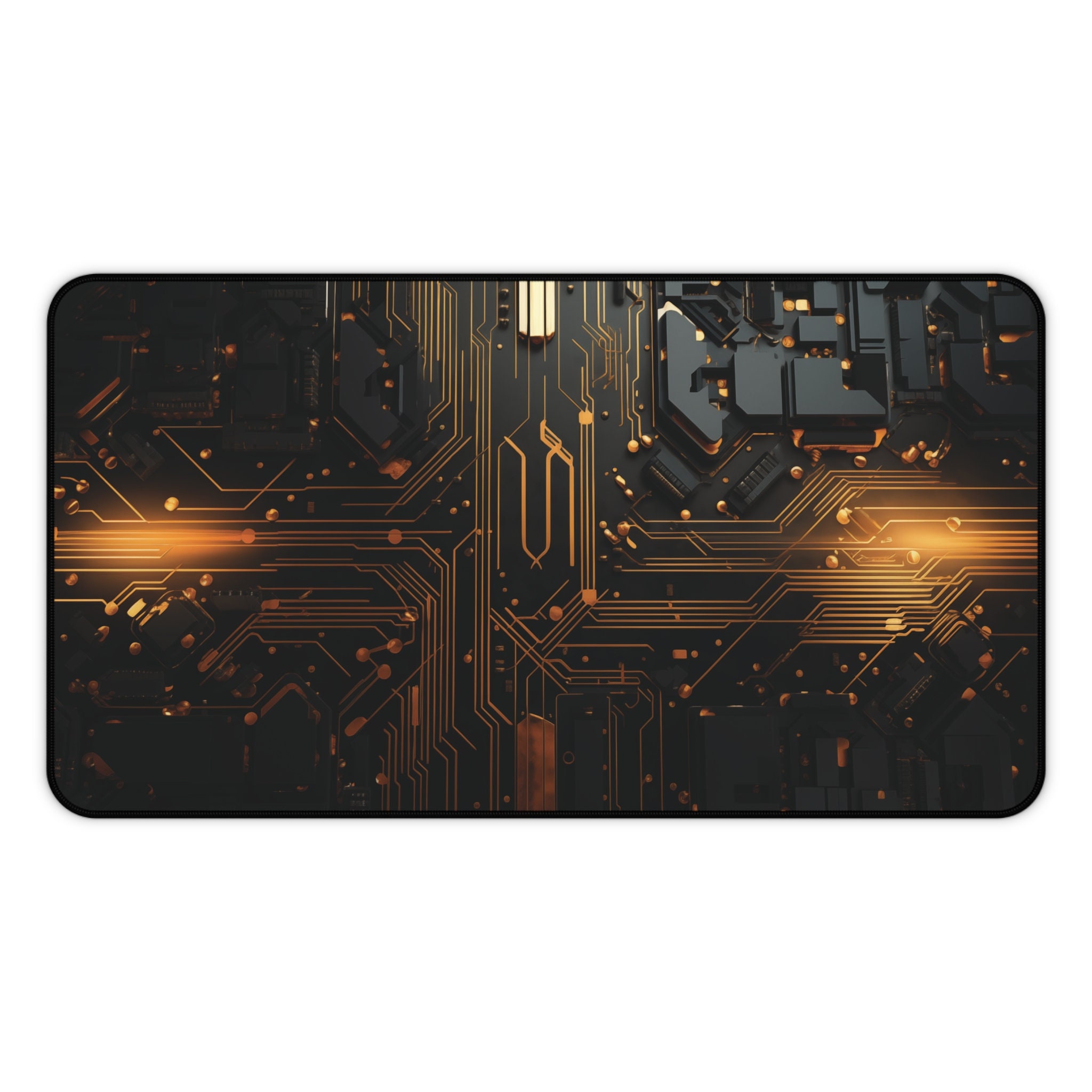 Black & Gold PCB Desk Mat - Etsy