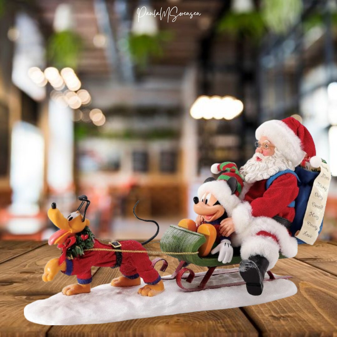 Potential Dreams Disney Santa Pluto and Mickey Mouse Are - Etsy