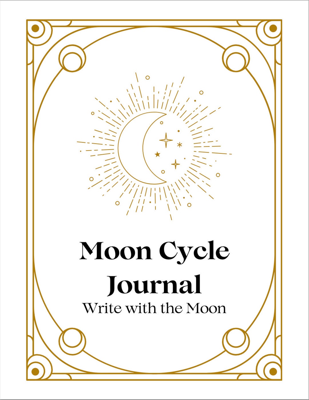 Moon Cycle Journal dated, Standard Length - Etsy