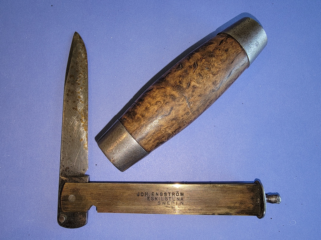 Antique Barrel Knife by Johan Engstrom, Sweden, 1880s - Etsy