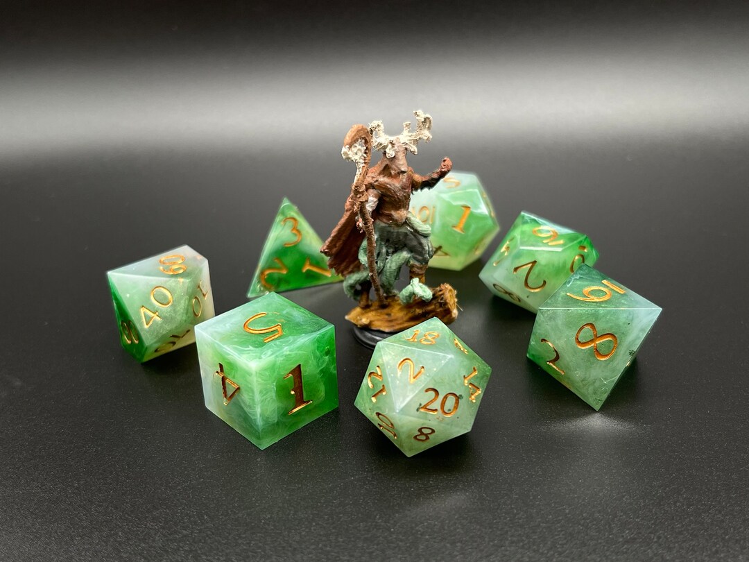 Druidic Ritual Sharp Edge Dice Set - Etsy