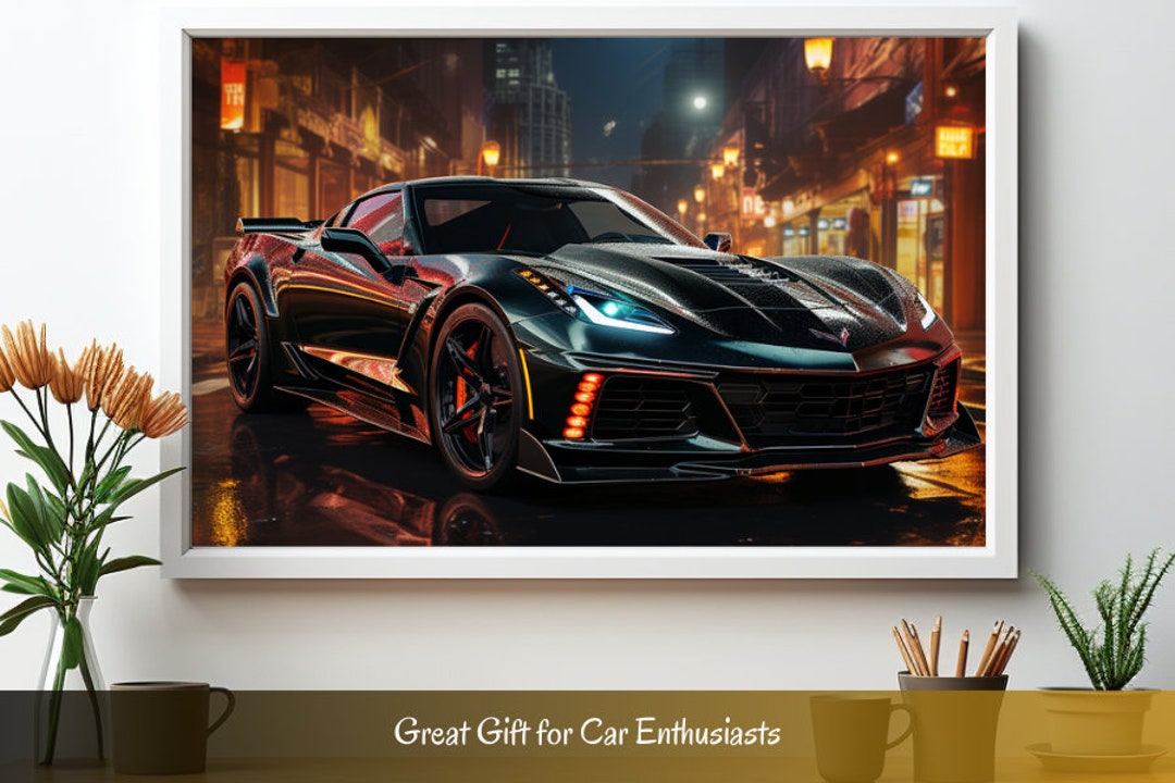 2019 Corvette C7 ZR1 Digital Art - High-performance Sports Car Poster ...