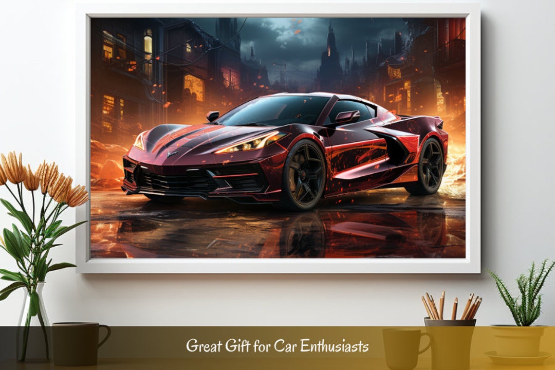 2024 Corvette C8 Digital Art, Ai-generated Masterpiece, Instant ...