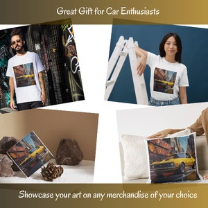 1968 AMC AMX Digital Art Classic Muscle Car Poster, Vintage Auto ...