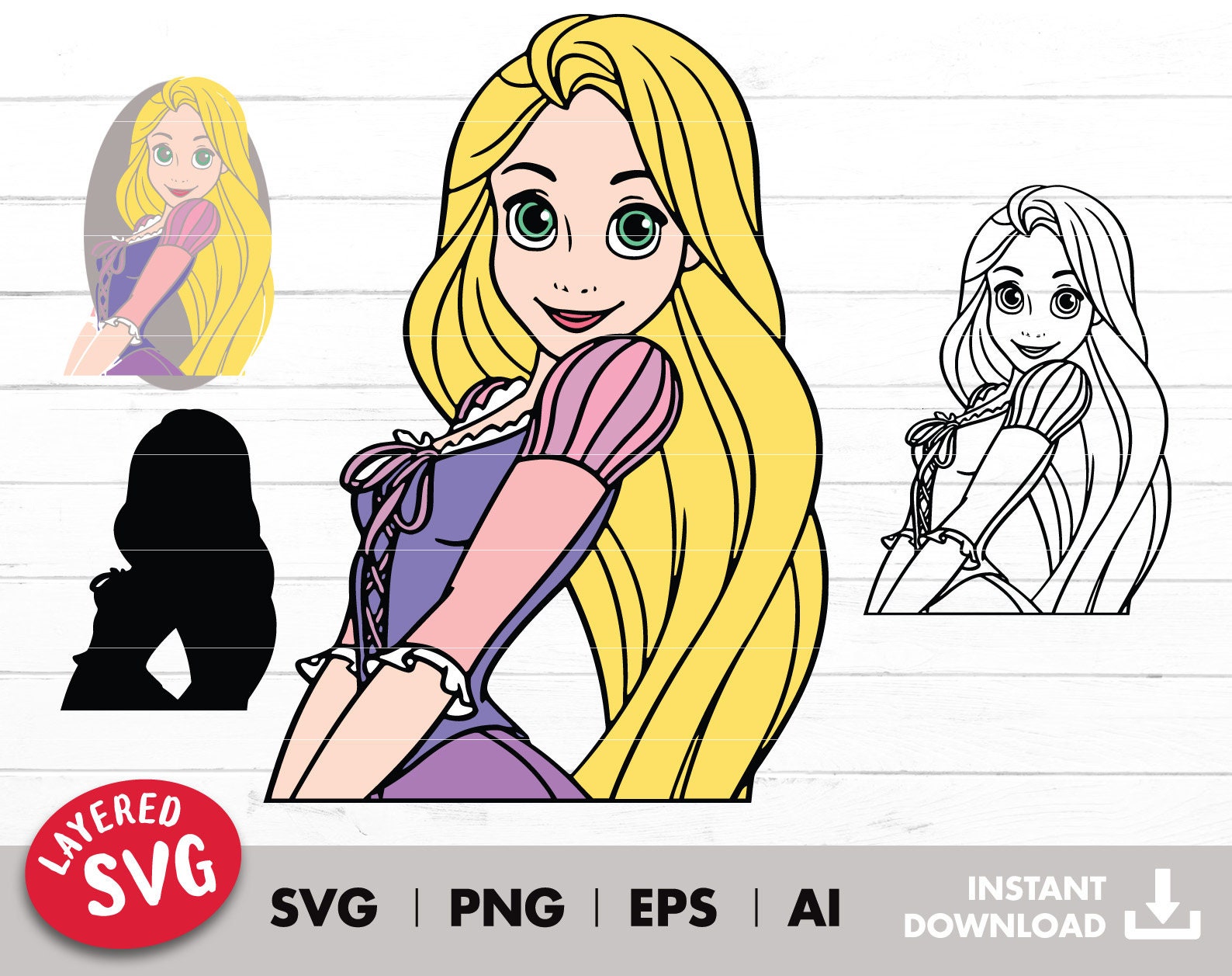 Rapunzel Gezicht Clipart Pappmaske Disney Prinzessin Rapunzel