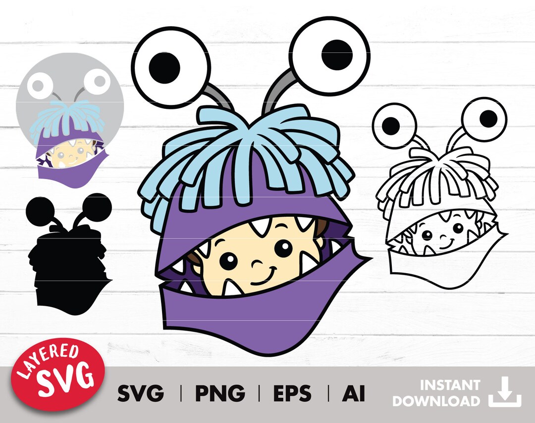 Monsters Svg, Layered by Color Svg, Svg File, Svg Iron on Transfer ...