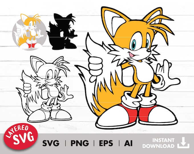 Sonic the Hedgehog Team SVG | Amy Tails Knuckles Silver Sonic Face SVG ...