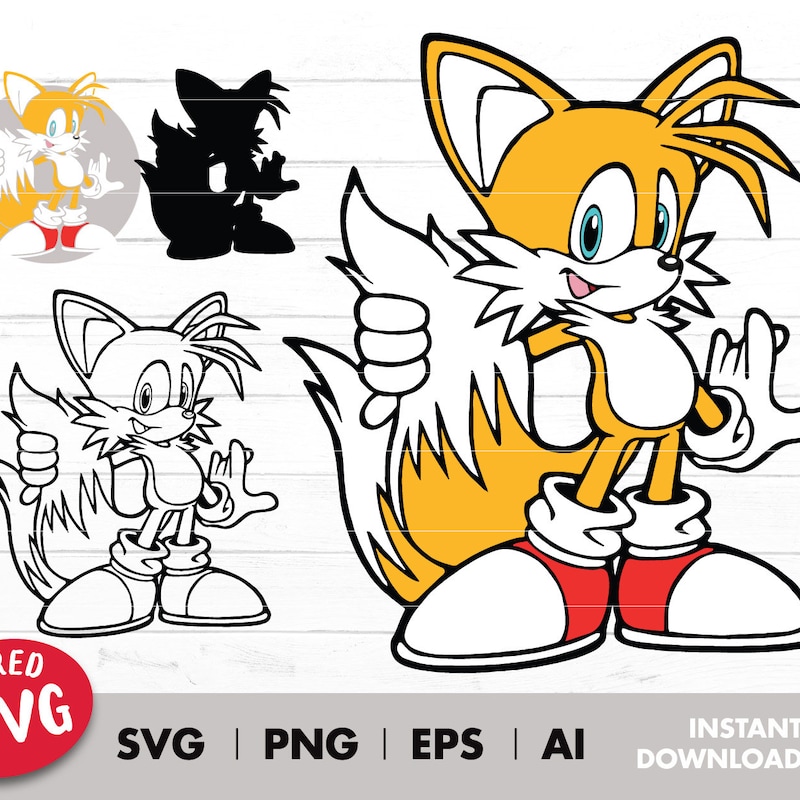 Sonic Tails Vinyl - Etsy UK