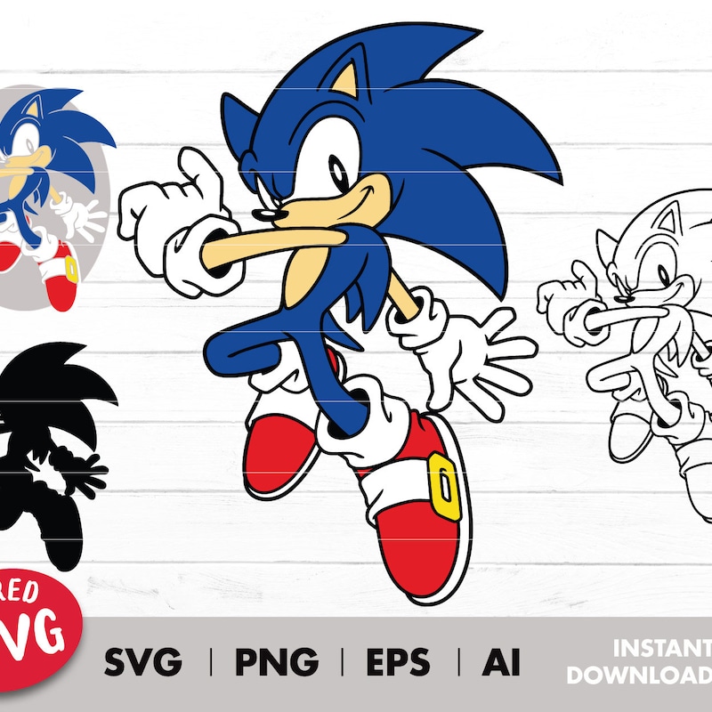 Sonic Wall Decal - Etsy