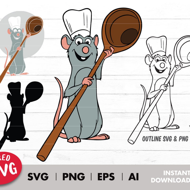 Remy Ratatouille Png - Etsy