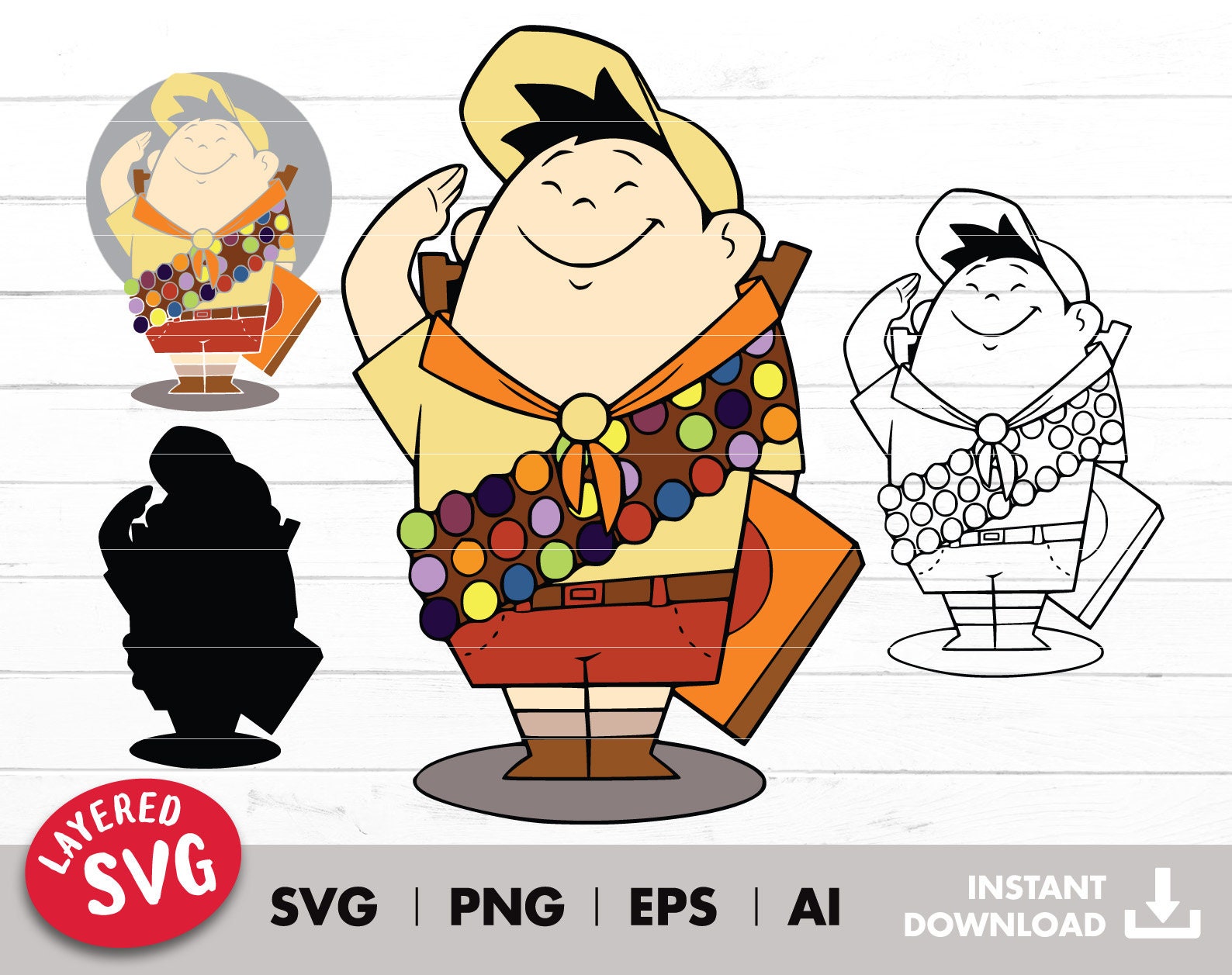 Russell From Up Scout Badges