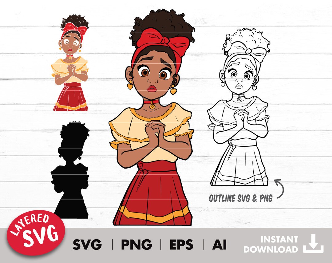 LAYERED SVG, Png Svg, Svg for Cricut, Outlined Png Files for ...