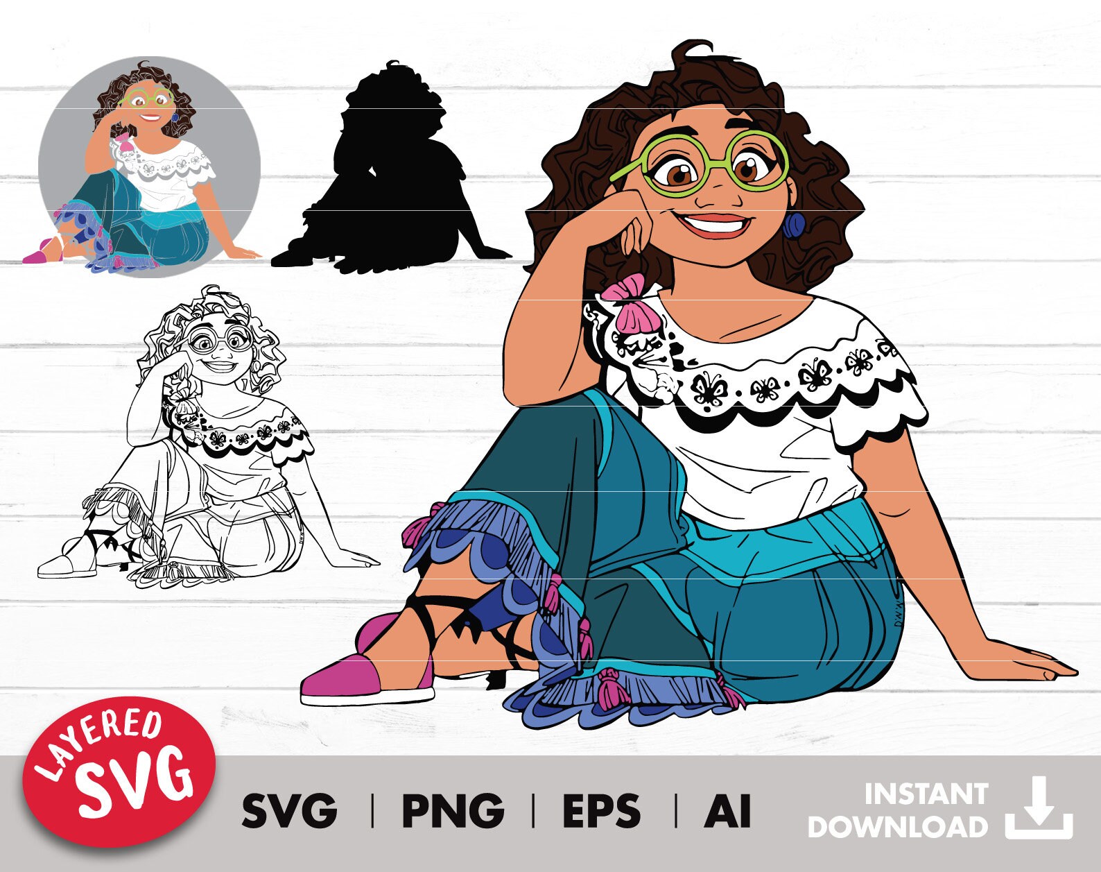 LAYERED SVG Png Svg Svg for Cricut Outlined Png Files for - Etsy