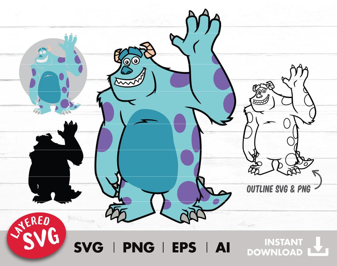 Monsters Svg, Layered by Color Svg, Svg File, Svg Iron on Transfer ...