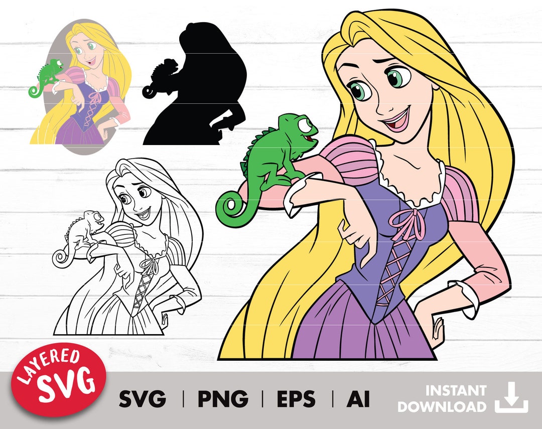 Princess Svg, Layered by Color Svg, Svg File, Svg Iron on Transfer ...