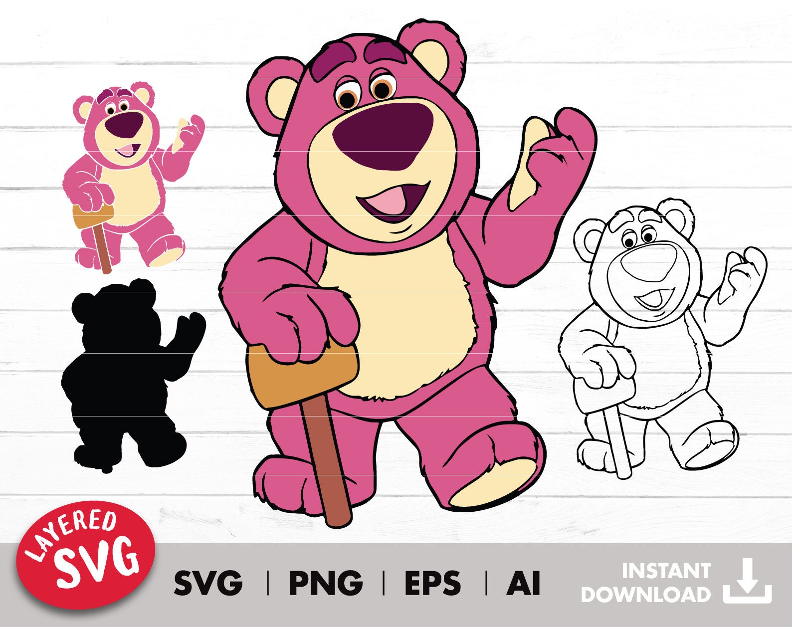 Oso svg Capas por color svg Archivo svg Hierro svg en - Etsy México