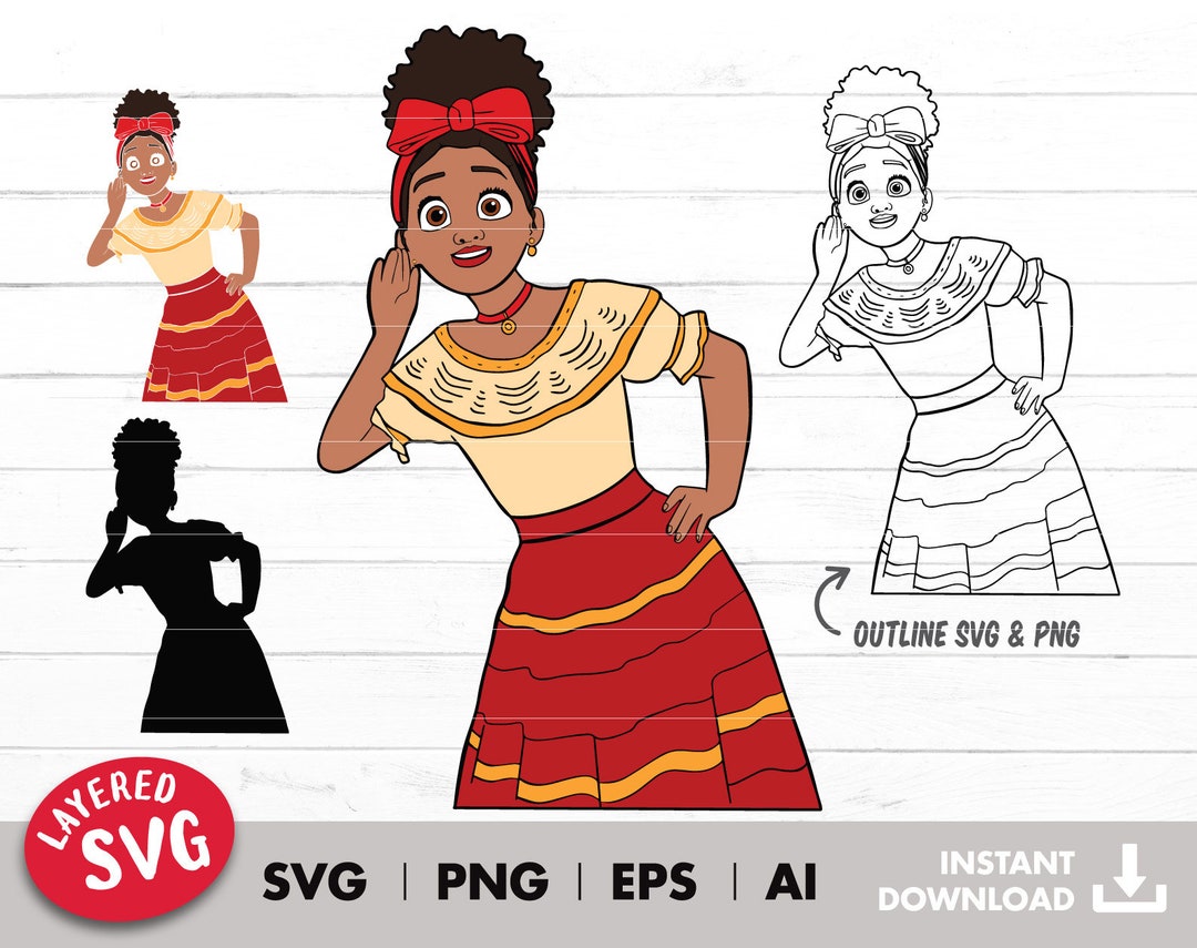 LAYERED SVG, Png Svg, Svg for Cricut, Outlined Png Files for ...