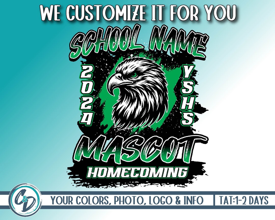 Custom School Homecoming Design, Alumni Pride, Personalized School ...