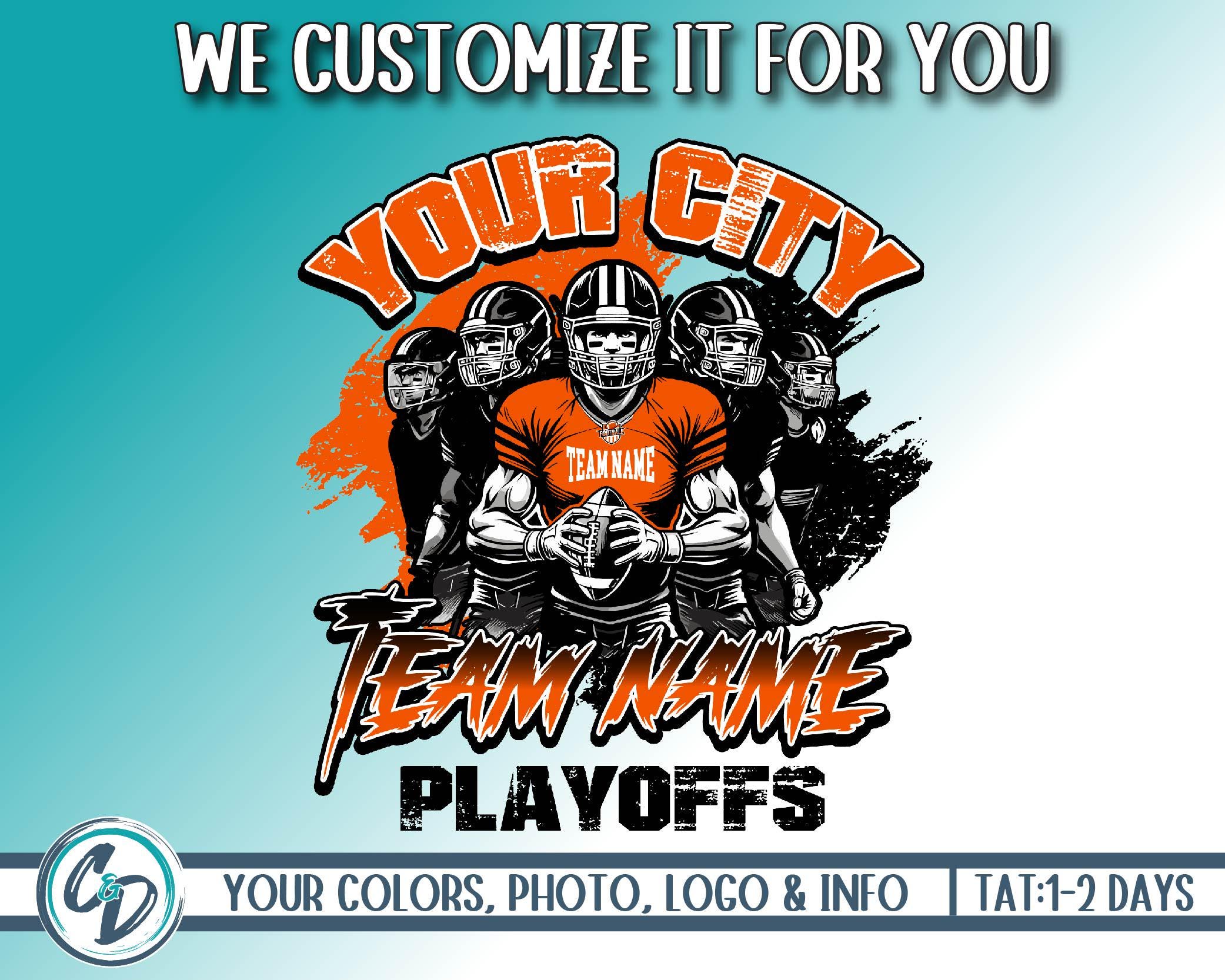 Custom Football Playoffs Design, Football Custom Mascot PNG ...