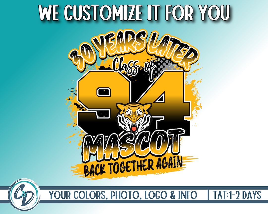 Custom School Reunion Design, Personalized School Mascot PNG, Shirt ...