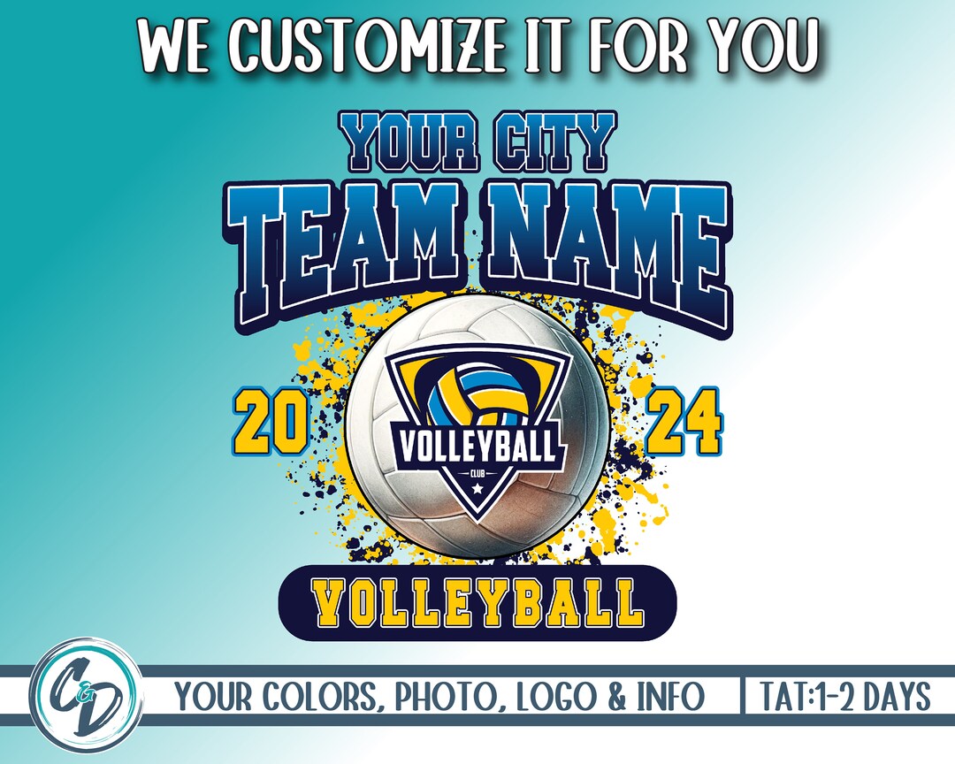 Custom Volleyball Team Design, Volleyball Custom Mascot Png ...