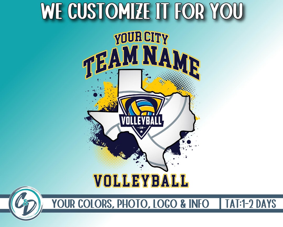 Custom Volleyball State Design, Volleyball Mascot Png, Sublimation DTG ...