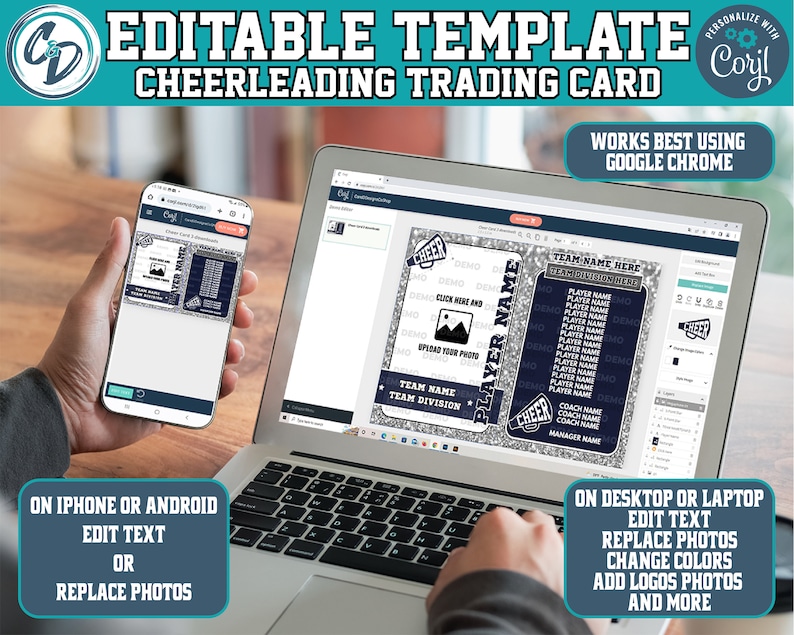 Customizable Gymnastics Card Template - Editable Sports Card Design ...