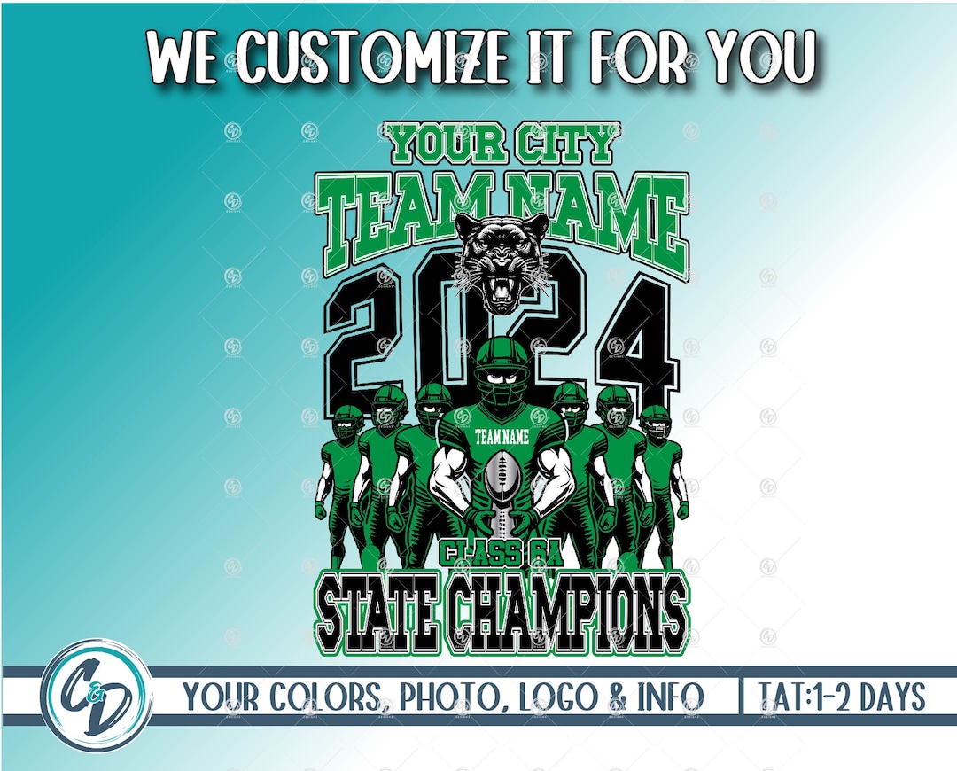 Custom State Champions Design, Football Custom Champions PNG, State ...