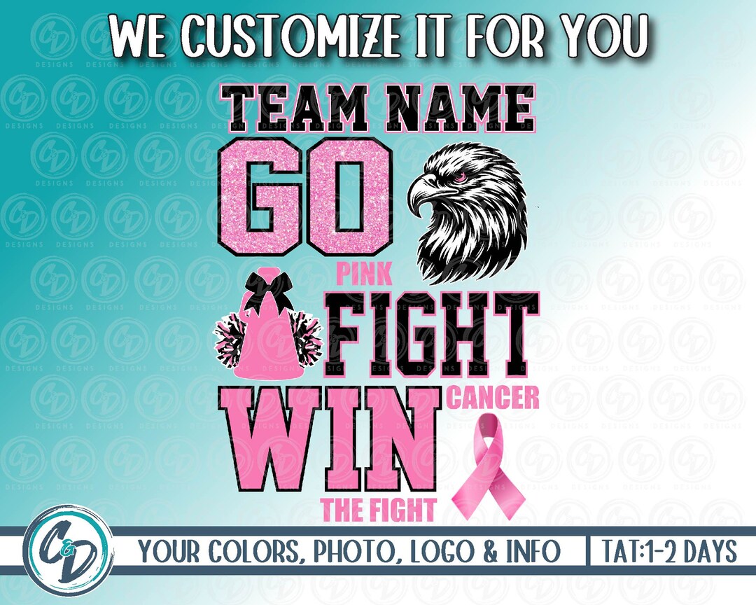 Custom Cheerleading Breast Cancer Design, Cheer Breast Cancer Awareness ...
