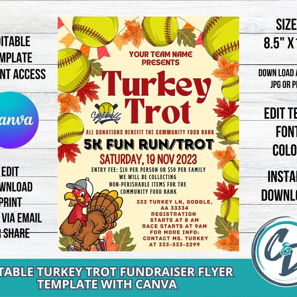Turkey Trot - Etsy