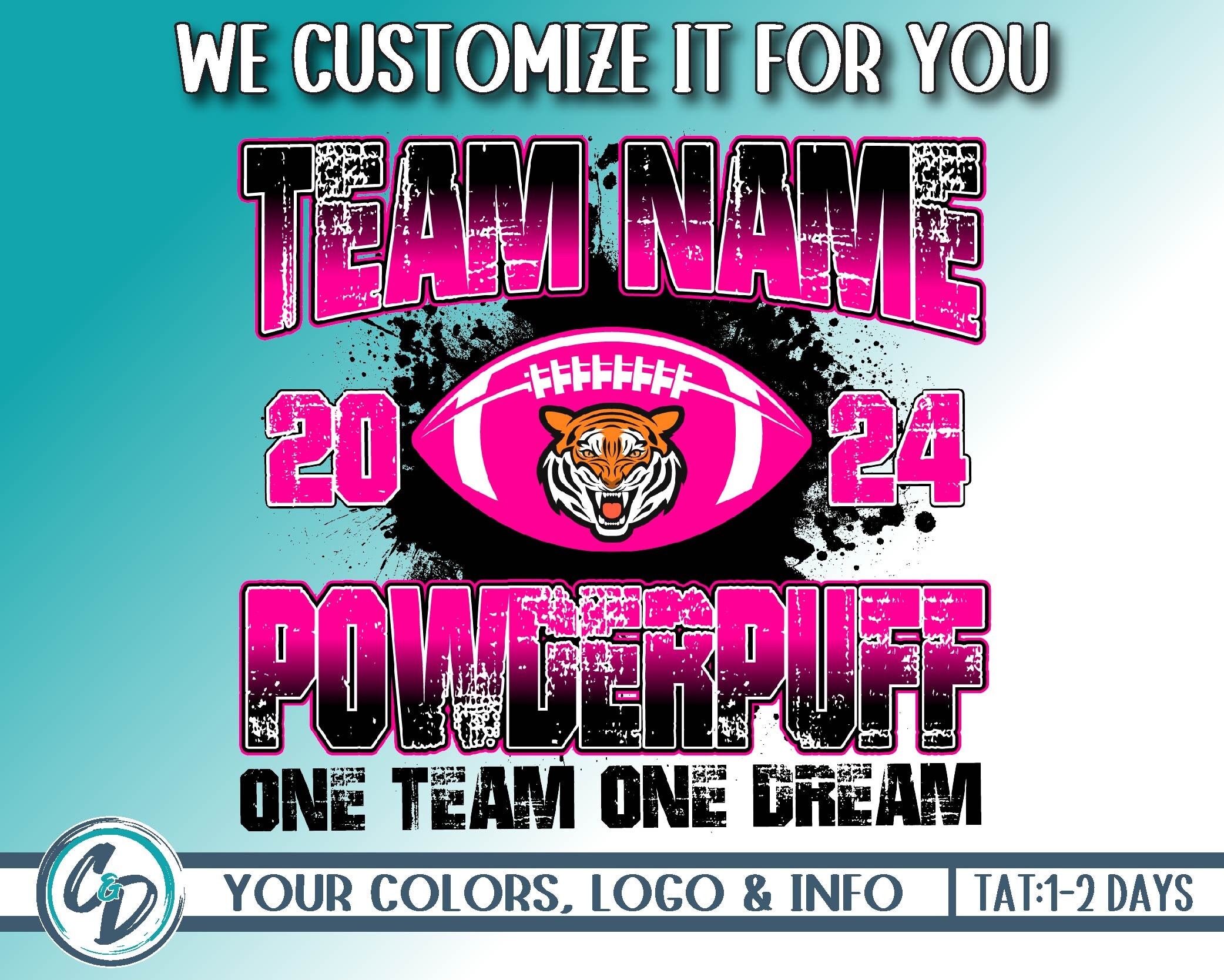 Custom Football Powderpuff Design Girls Football Custom PNG Sublimation DTG Personalized Powderpuff Girls Football PNG We Customize Etsy Canada