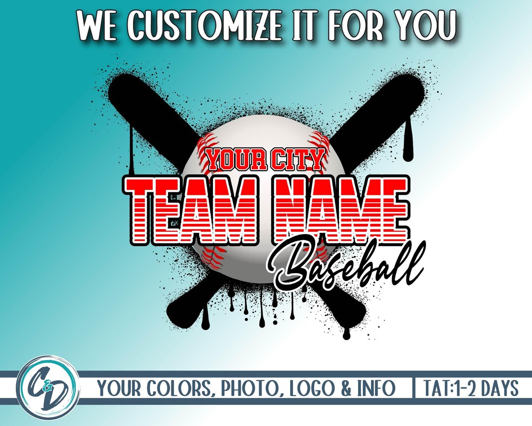 Trending Custom Baseball Drip Design, Baseball Custom Mascot PNG ...