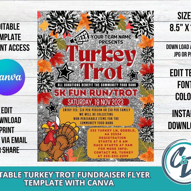 Turkey Trot - Etsy
