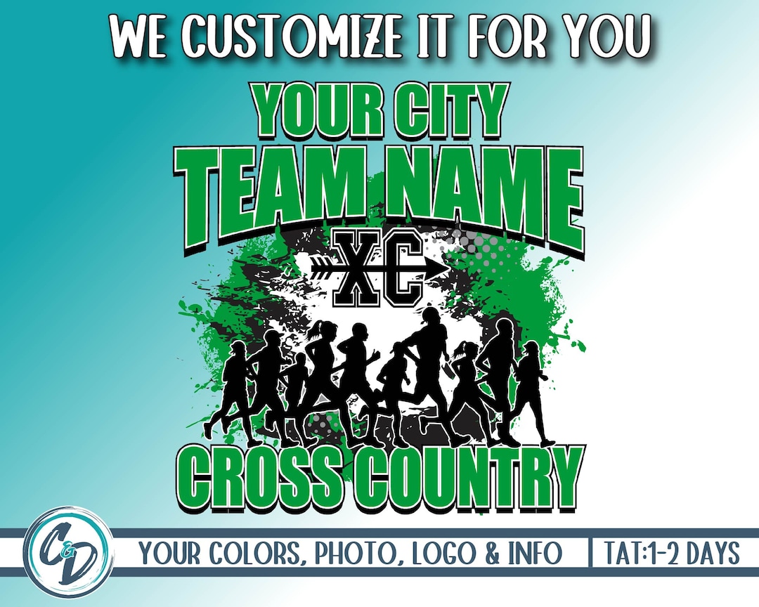 Cross Country Shirt Design, Custom Cross Country Design, Customized ...