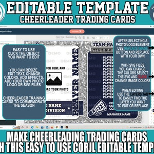 Customizable Gymnastics Card Template - Editable Sports Card Design ...