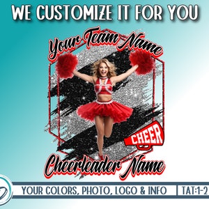 Custom Cheerleading Design, Cheerleader Custom Glitter PNG, Shirt ...